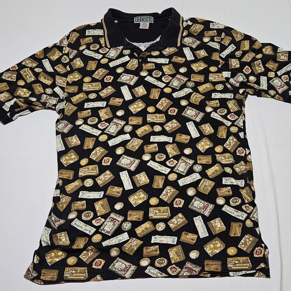Arnold palmer | Shirts | Rare Arnold Palmer Vintage Golf Polo L Allover ...